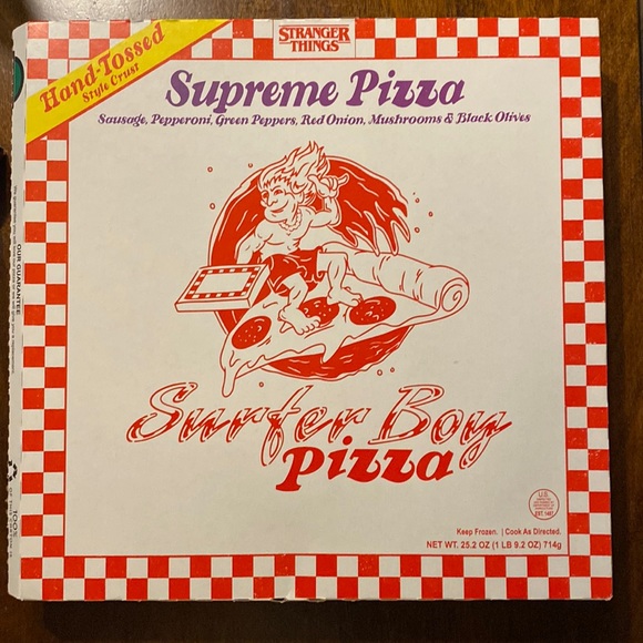 Stranger Things | Art | Stranger Things Surfer Boy Pizza Box | Poshmark